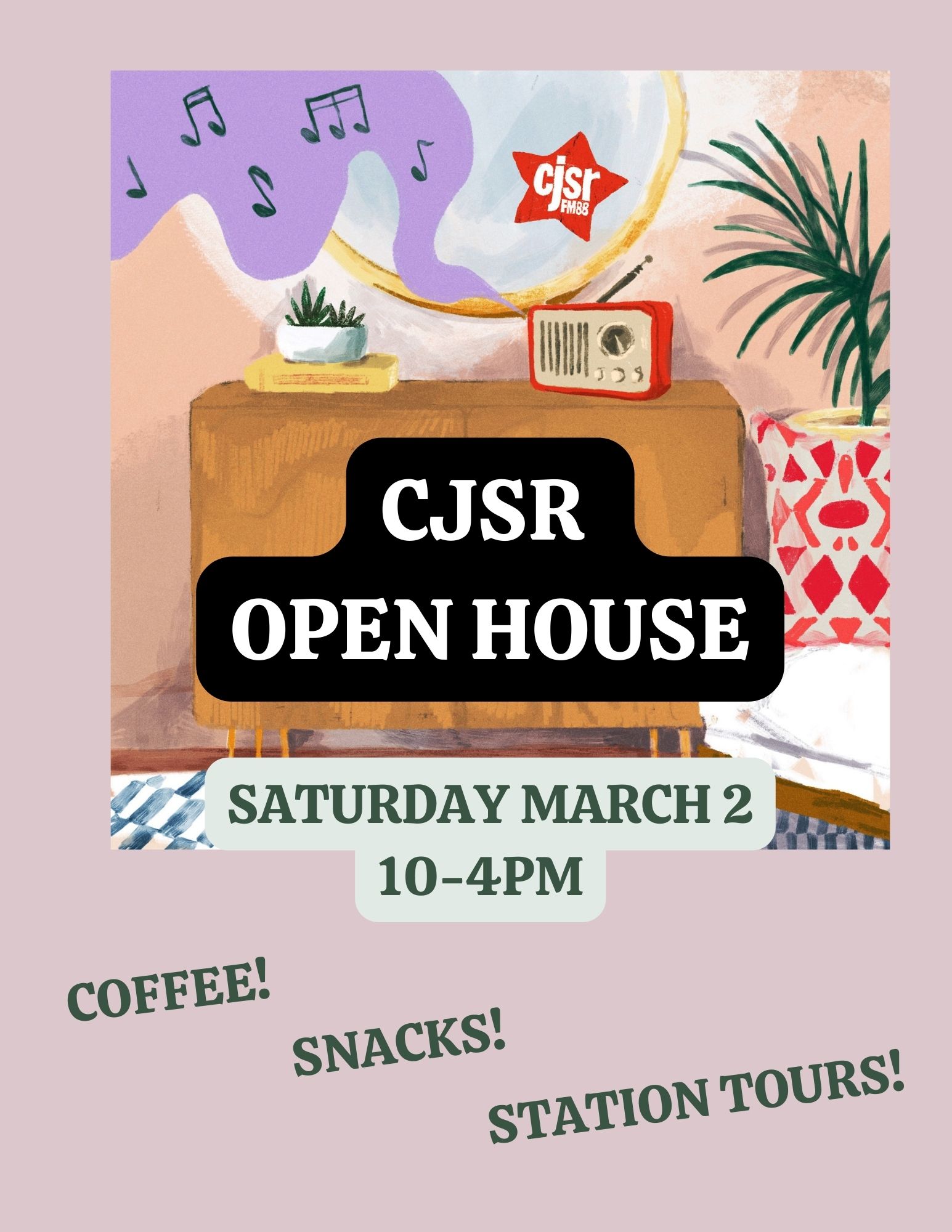 OPEN HOUSE – March 2, 10AM-4PM | CJSR